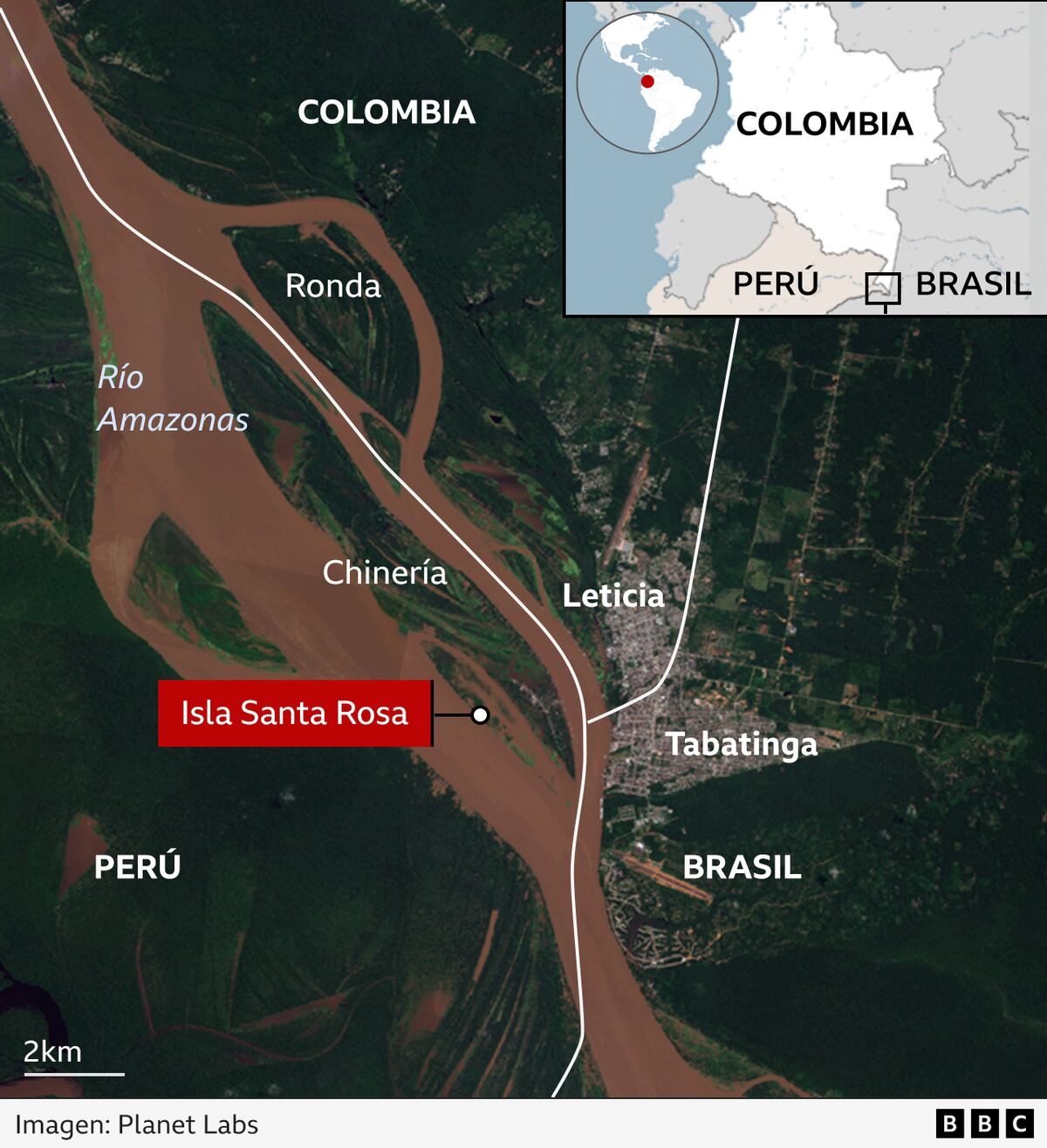 Santa Rosa, la pequeña isla en el Amazonas que desató un conflicto ...